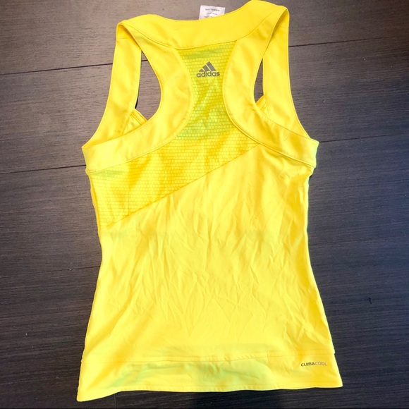 adidas | Tops | Adidas Neon Yellow Tennis Tank Xs | Poshmark
